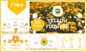 Yellow Flowers Template - PowerPoint Templates and Google Slides
