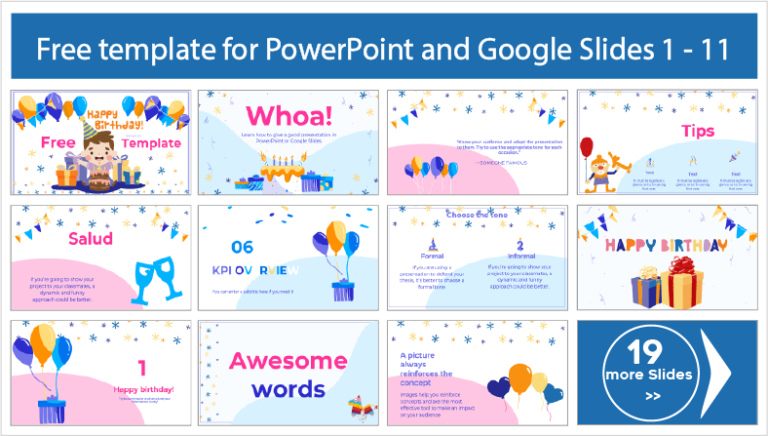 Happy Birthday Kids Template - PowerPoint Templates and Google Slides