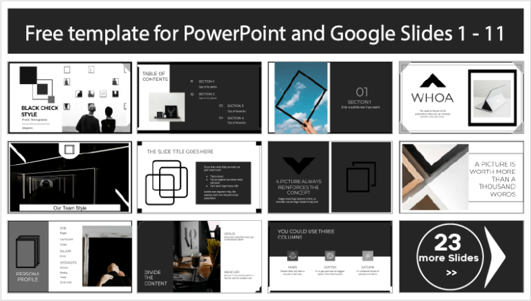 Black Frame Style Template - PowerPoint Templates and Google Slides