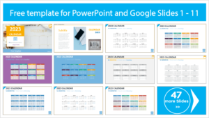 2023 Calendar Templates - PowerPoint Templates and Google Slides