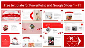 Ribbons style Template - PowerPoint Templates and Google Slides