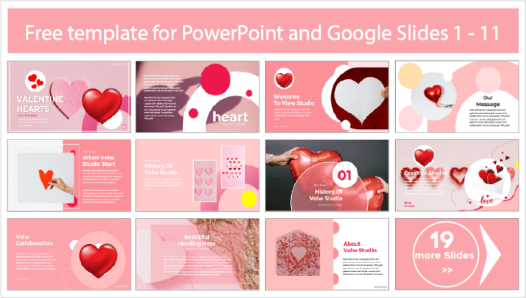 Valentine Hearts Template - PowerPoint Templates and Google Slides