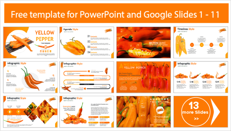 Yellow Chili Pepper Template - PowerPoint Templates and Google Slides