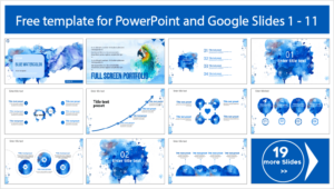 Blue Watercolor Style Template - PowerPoint Templates and Google Slides