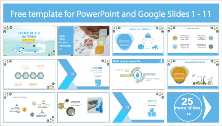 Modern States of Matter Template - PowerPoint Templates and Google Slides