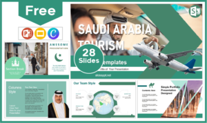 Modern Saudi Arabia National Day Template - PowerPoint Templates and ...