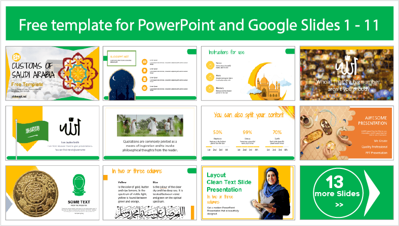 Saudi Arabia Customs Template - PowerPoint Templates and Google Slides