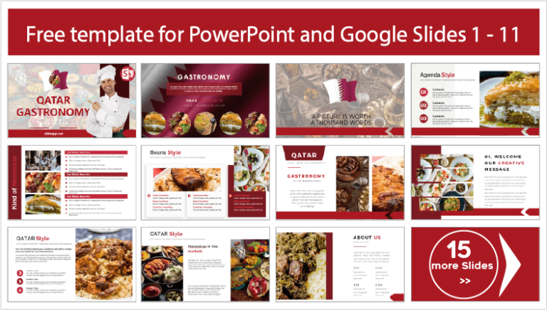 Qatar Gastronomy Template - PowerPoint Templates and Google Slides