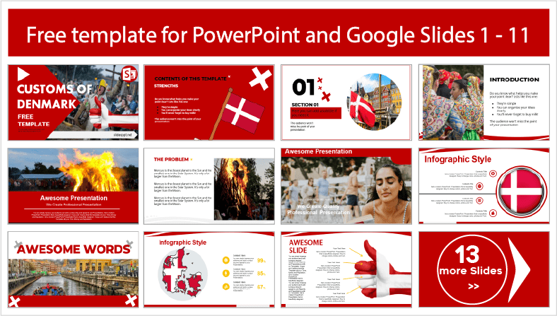 Denmark Customs Template - PowerPoint Templates and Google Slides