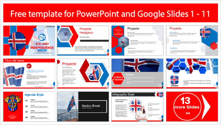 Iceland Independence Template - PowerPoint Templates and Google Slides
