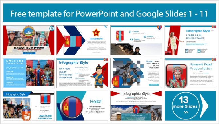 Mongolian Customs Template - PowerPoint Templates and Google Slides