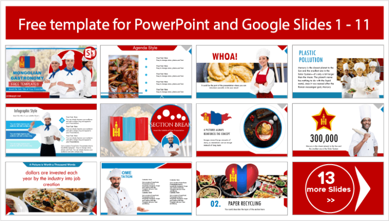 Mongolia Gastronomy Template - PowerPoint Templates and Google Slides